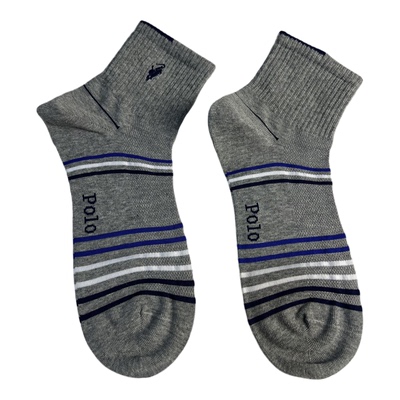 POLO正品春夏网眼纯棉运动男袜子