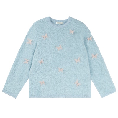 高级感显瘦毛毛内搭遮肉黑色毛衣