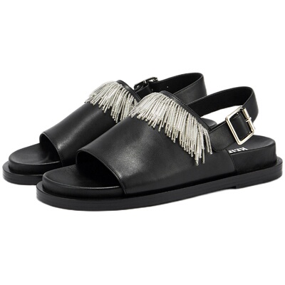 手工坠饰厚底凉鞋reikipetals