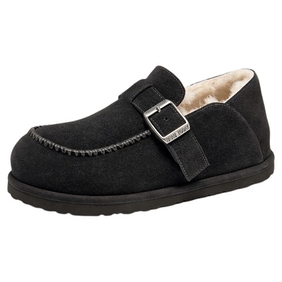 BeauToday厚底加绒勃肯鞋