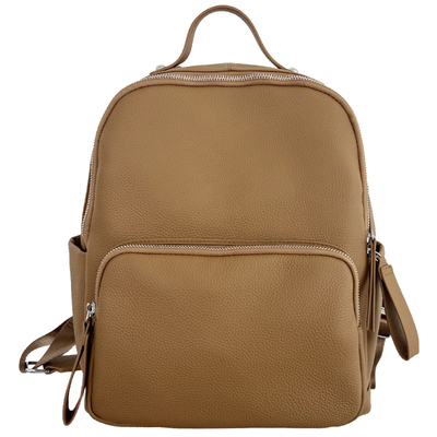 jpj牛皮双肩包女旅游背包