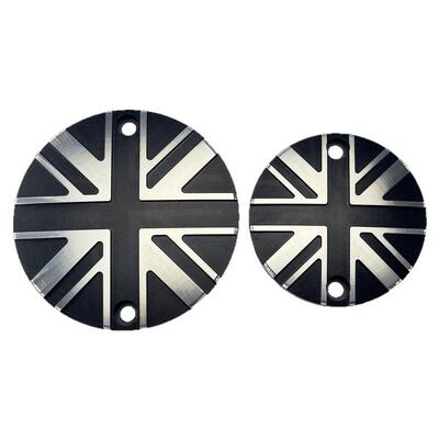 凯旋bobber改装发动机节流阀金属黑化米字旗CNC装饰盖Speedmaster