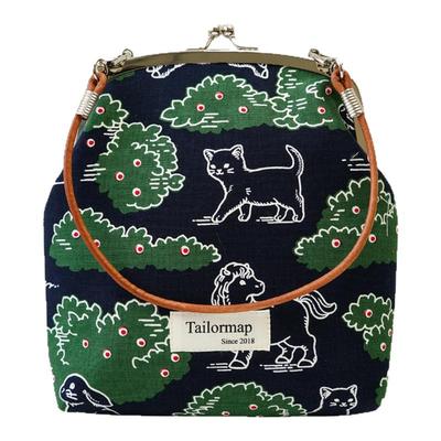 韩小众KBP印花布口金包高级感