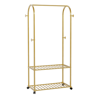 轻奢风可移动带轮简约现代衣架