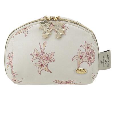 gelato pique25秋冬新品女收纳包穆夏百合花拉链便携PWGB254658