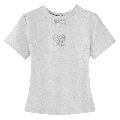 Realism小众设计感短款修身T恤