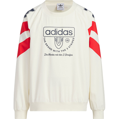 Adidas/阿迪达斯正品三叶草儿童运动卫衣拼接套头卫衣JX4722