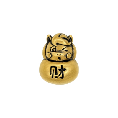 周大福独白复古黄金转运珠