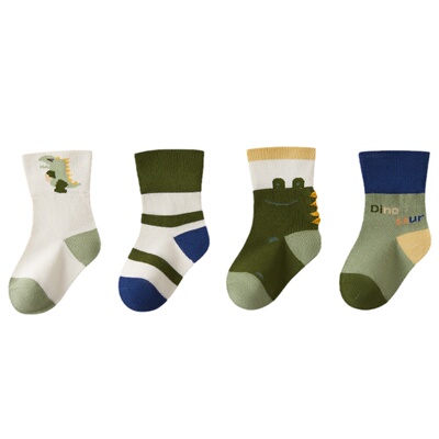 棉奇熊婴儿A类棉不勒腿长筒袜