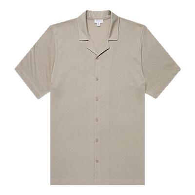 SUNSPEL男士春夏古巴领短袖衬衫