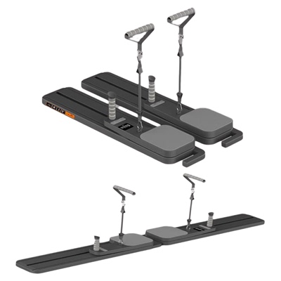 分体式多功能健腹板健腹轮滑雪机盆底肌训练器自动回弹健身用器材