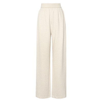 伊芙丽简约百搭高包容度休闲针织面料直筒长裤女2025秋季新款