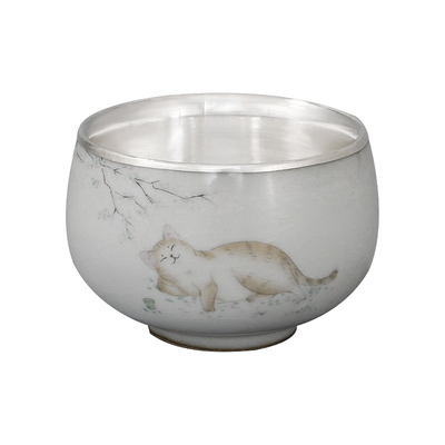 滇庆堂纯手工足银999主人杯