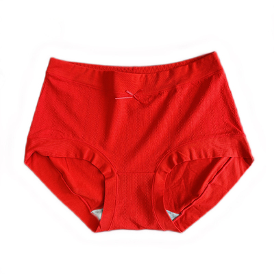 穿红喜红~彩田大码女士内裤