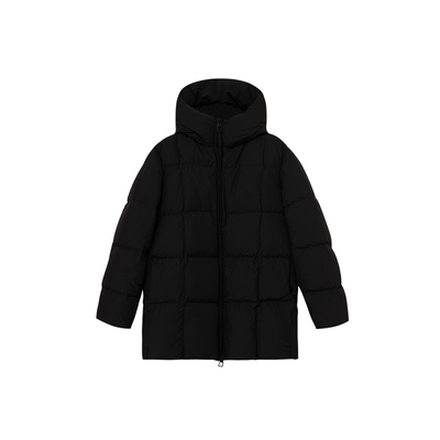 老章和小胖PONGKIKI御寒神器龟背背带式羽绒服女大码宽松羽绒外套