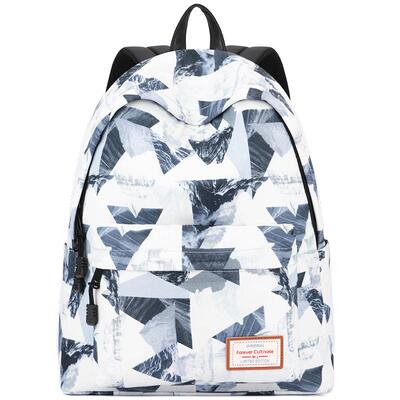 时尚简约印花双肩背包