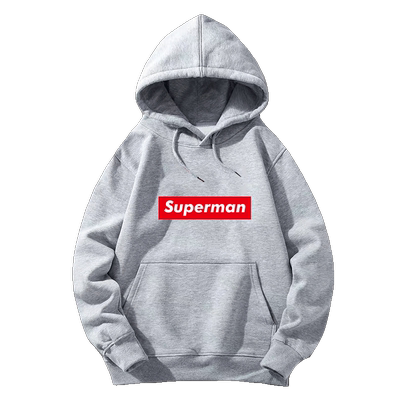 潮流superman男女新款带帽上衣