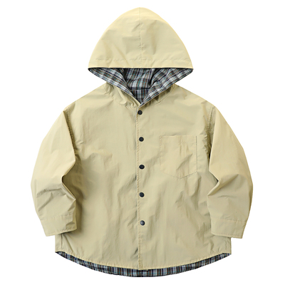 春季男童连帽风衣外套休闲上衣