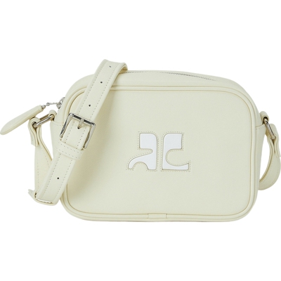 【38开门红】COURREGES 女简约精致白色皮革单肩小包