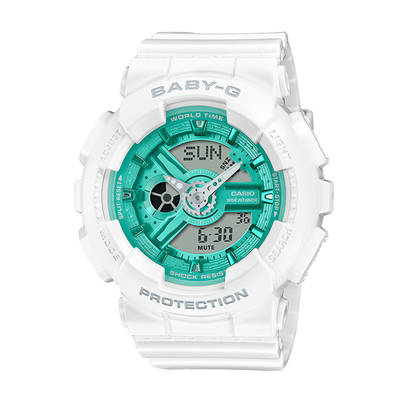 卡西欧学生女双显运动电子表