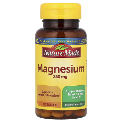美国原装正品Nature made Magnesium镁 250mg 100粒 天维美进口