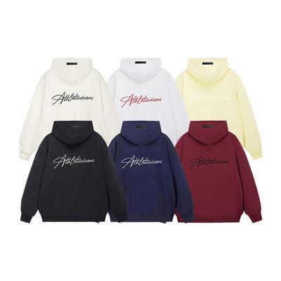 ics丨iconslab撞色手写字体情侣秋连帽卫衣美式街头潮牌宽松上衣