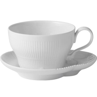 RoyalCopenhagen白色缤纷茶杯