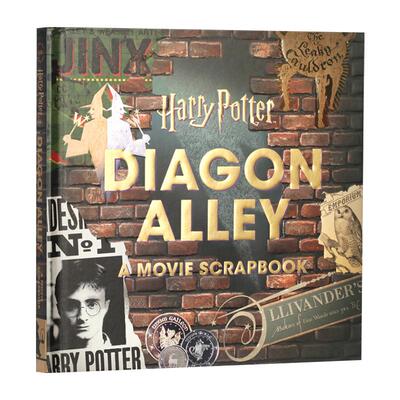 现货英文原版 哈利波特 对角巷：电影剪贴簿 Harry Potter: Diagon Alley: A Movie Scrapbook