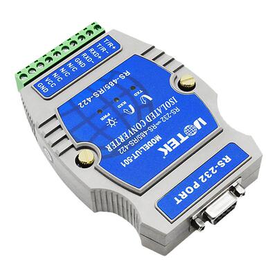 UTEK宇泰UT-501 光电隔离 防雷RS232转RS485/422导轨 无源转换器