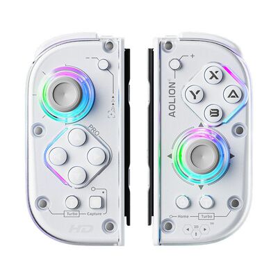 AOLION澳加狮J20 PRO骑士适用Switch手柄JoyCon分体手柄NS2代左右手柄HD震动宏编程宝可梦ZA无线蓝牙oled配件