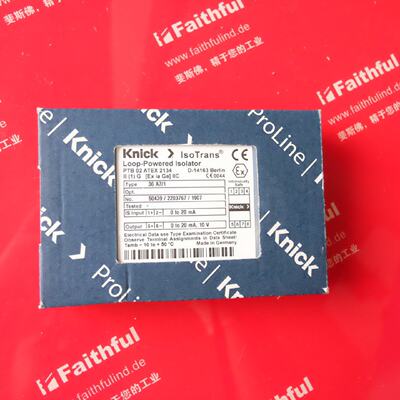 议价Knick 36 A7/1 科伲可全新环路供电标准信号隔离模块 36A7/1