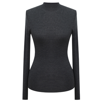 LadyJ德国扬子纱半高领针织衫