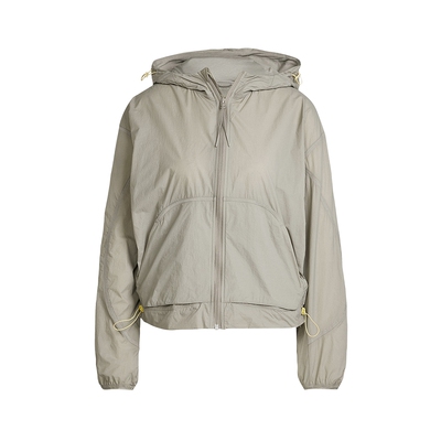 adidas阿迪达斯可收纳风衣外套秋女短款宽松梭织夹克 JC5115