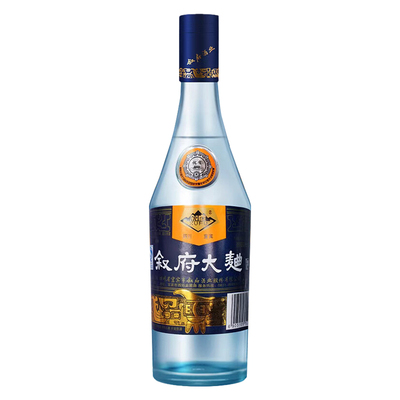 叙府大曲蓝标52度500ml浓香型白酒纯粮食酿造光瓶口粮酒 自饮小酌