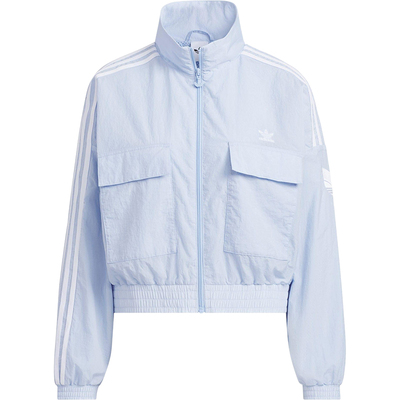 Adidas/阿迪达斯正品三叶草女士运动休闲宽松梭织短款外套KG8514