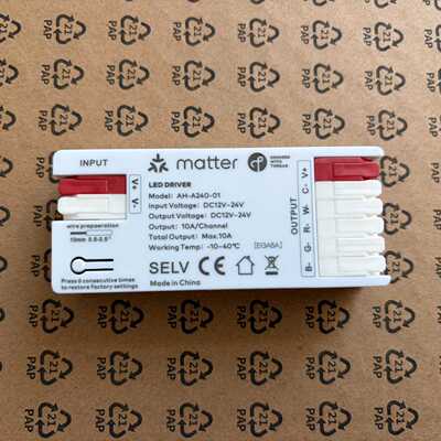 Matter Thread RGBCW灯带模块，支持五合一彩