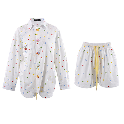 CLOUDSEASON彩色刺绣卡通套装