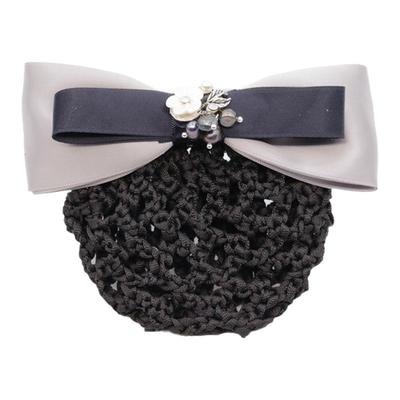 护士银行职员灰色带网兜工作发饰