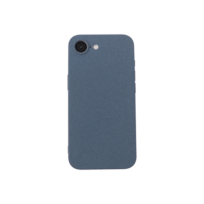 ins冷淡风颗粒粗糙细磨岩砂软壳适用苹果iPhone17e手机壳17ProMax硅胶Air保护套16e防指纹15简约蓝色14/13/12