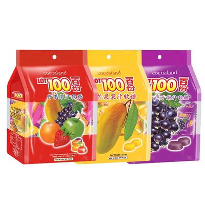 一百份进口多口味水果软糖320g