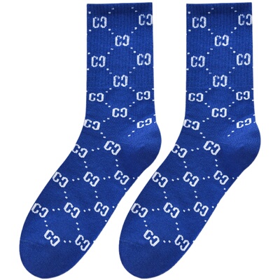 袜子女字母欧美街头春季中筒袜