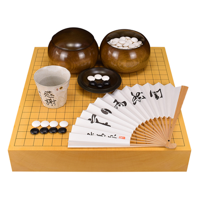 德川碁石店 围棋盘香榧木板目桌上盘日本进口11330/11331/11332