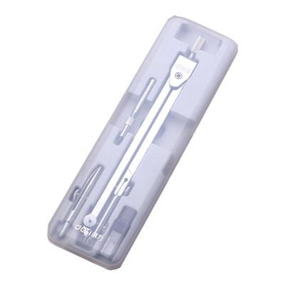 得力金属圆规考试做图小学生分规