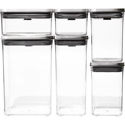 OXO奥秀不锈钢储物罐一键启闭