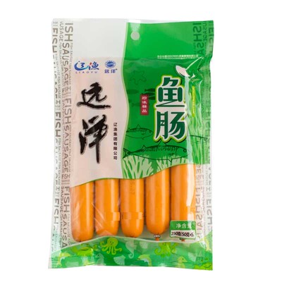 辽渔远洋鱼肉肠250克3袋儿童磷虾