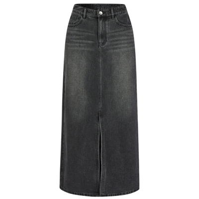 【159元任选2件】三彩丽雪leisure直筒小A版型显瘦显高牛仔半身裙