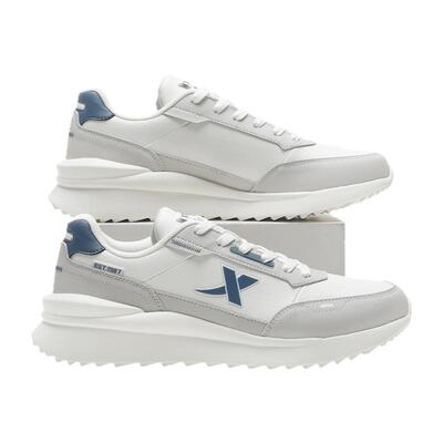 特步皮面休闲鞋男2025冬季新款防水厚底男鞋官方正品轻便运动鞋男