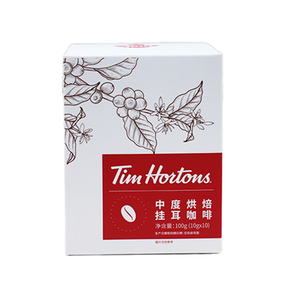 Tims中度烘焙挂耳咖啡10g*10片