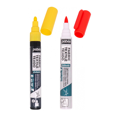 贝碧欧pebeo 7A FABRIC MARKER 纺织马克笔及套装高固色