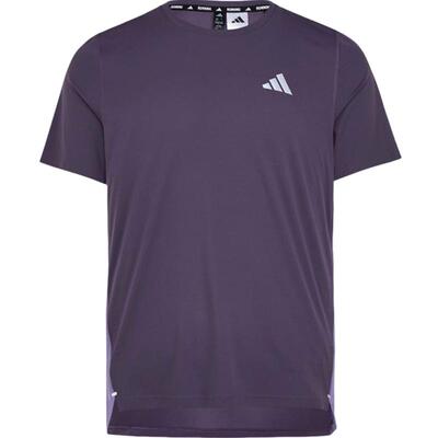 adidas阿迪达斯男子速干跑步侧开叉运动短袖T恤KZ5038